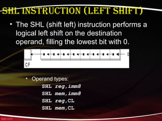Logic, shift and rotate instruction | PPT