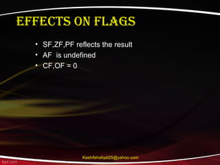 Logic, shift and rotate instruction | PPT