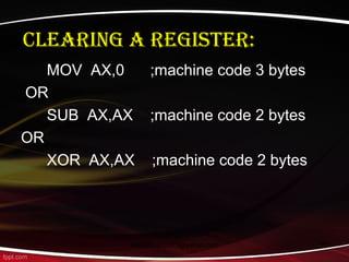 Logic, shift and rotate instruction | PPT
