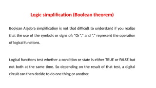 Logic simplification (Boolean theorem).pptx