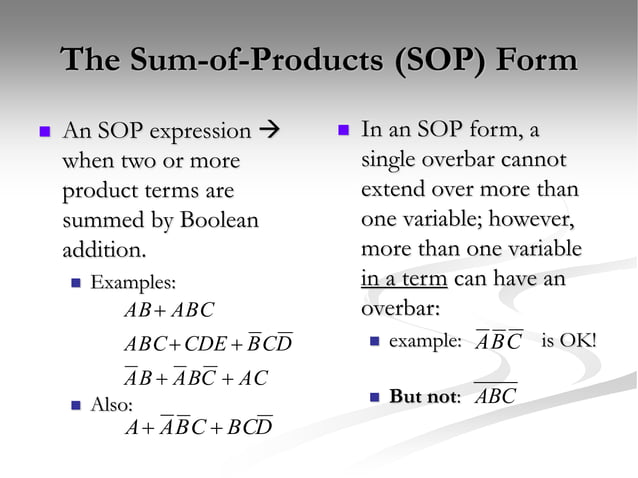 Logic Simplification Sop And Pos Forms Pptx Programming Languages Computing