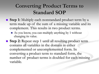 Logic simplification sop and pos forms | PPT