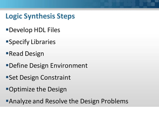 Logic synthesis with synopsys design compiler | PDF