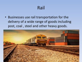 Types of transportation | PPTX