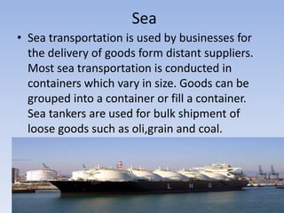 Types of transportation | PPTX