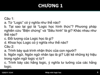 Logic tl(01 k5) | PPT