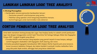 Materi presentasi tentang Logic Tree Analysis-TMP | PDF