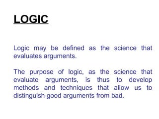 Logic unit 1 | PPT