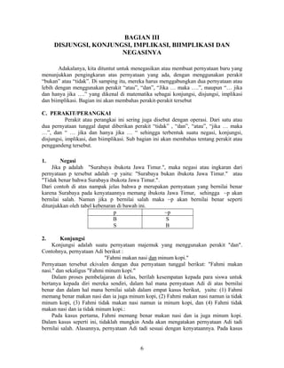Materi Logika matematika kelas 10 | PDF