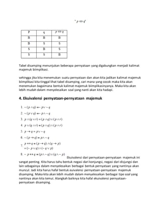 Logika Matematika | DOCX
