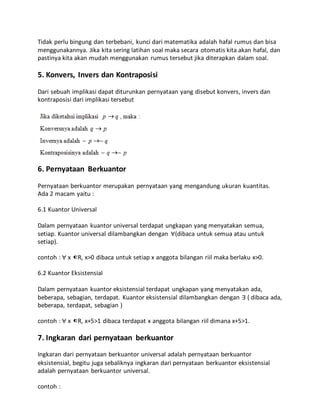 Logika Matematika | DOCX