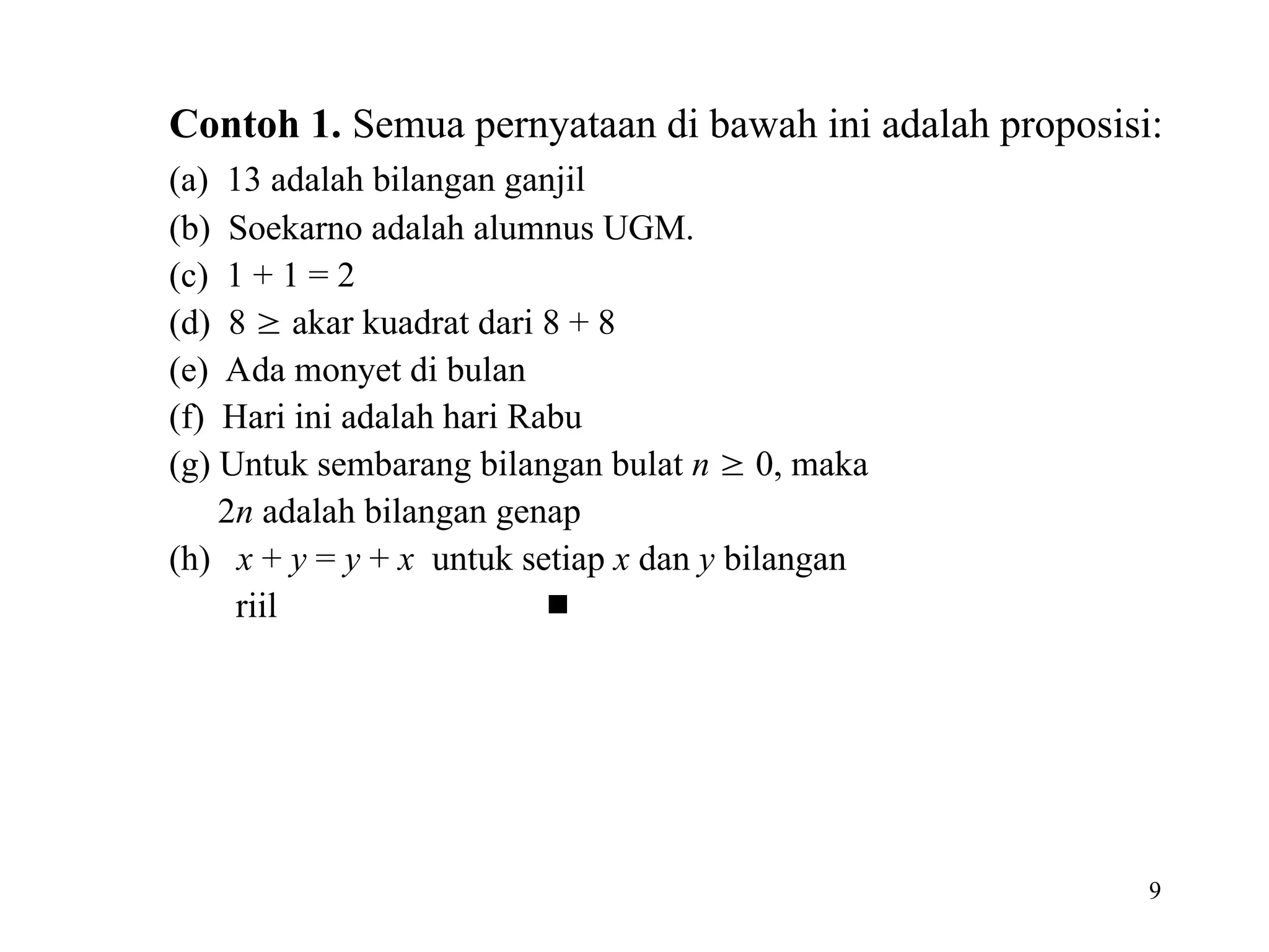 materi logika proposisi matematika diskrit | PPT