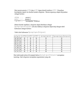 Logika matematika-1 | PDF