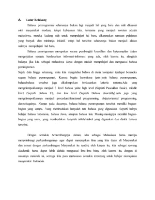 Logika algoritma dan pemograman | PDF