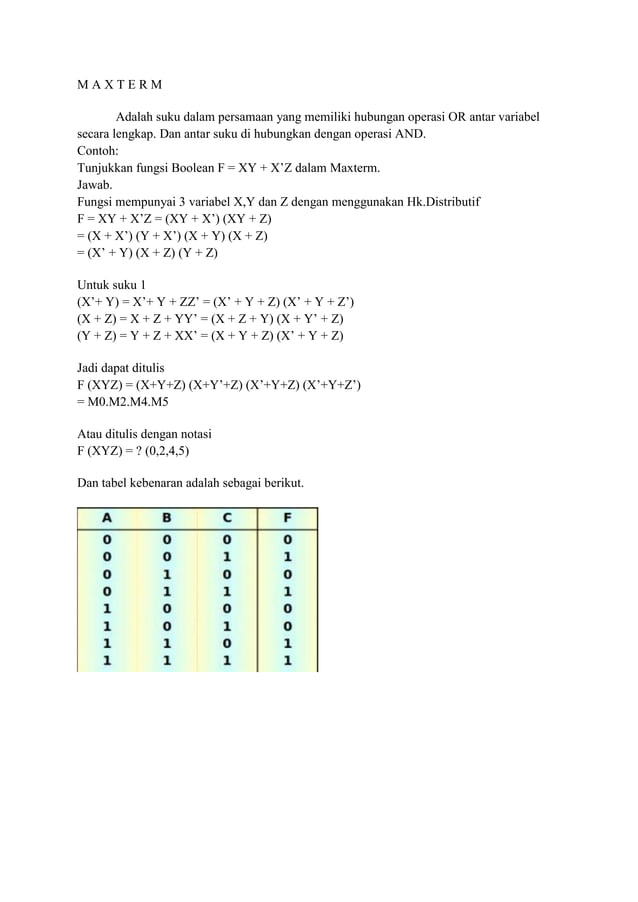 Logika boolean (algoritma&pemrograman 1 b) | PDF