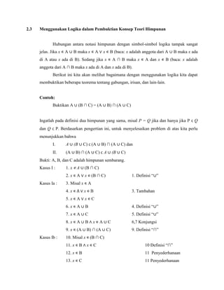 Logika dan teori himpunan | DOCX