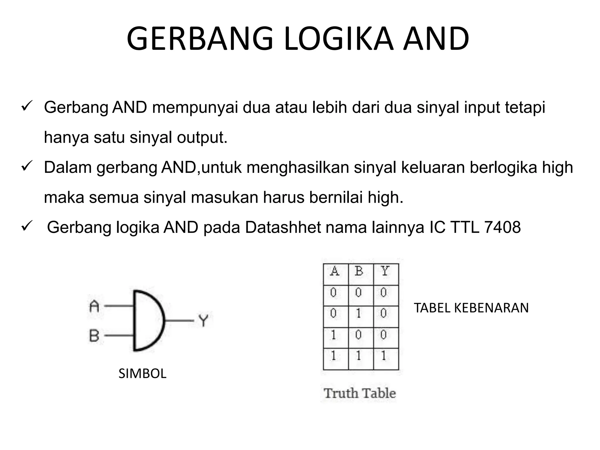 MATERI SISTEM KOMPUTER " LOGIKA GERBANG" | PPTX