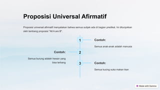 materi perkuliahan Logika hukum proposisi | PPT