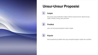 materi perkuliahan Logika hukum proposisi | PPT