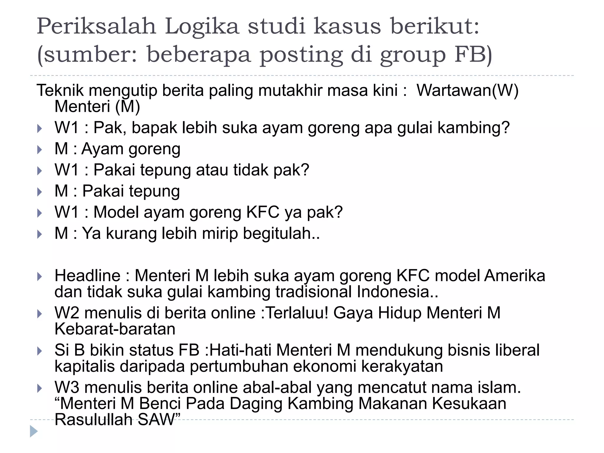 Logika informatika (Bambang Sugianto, S.T., M.Kom - UMNU KEBUMEN ) | PPTX