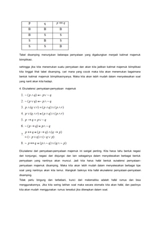Logika matematika | DOCX