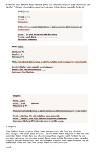 Logika matematika | DOCX
