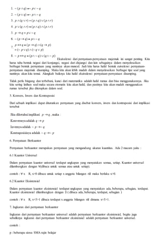 Logika matematika | PDF