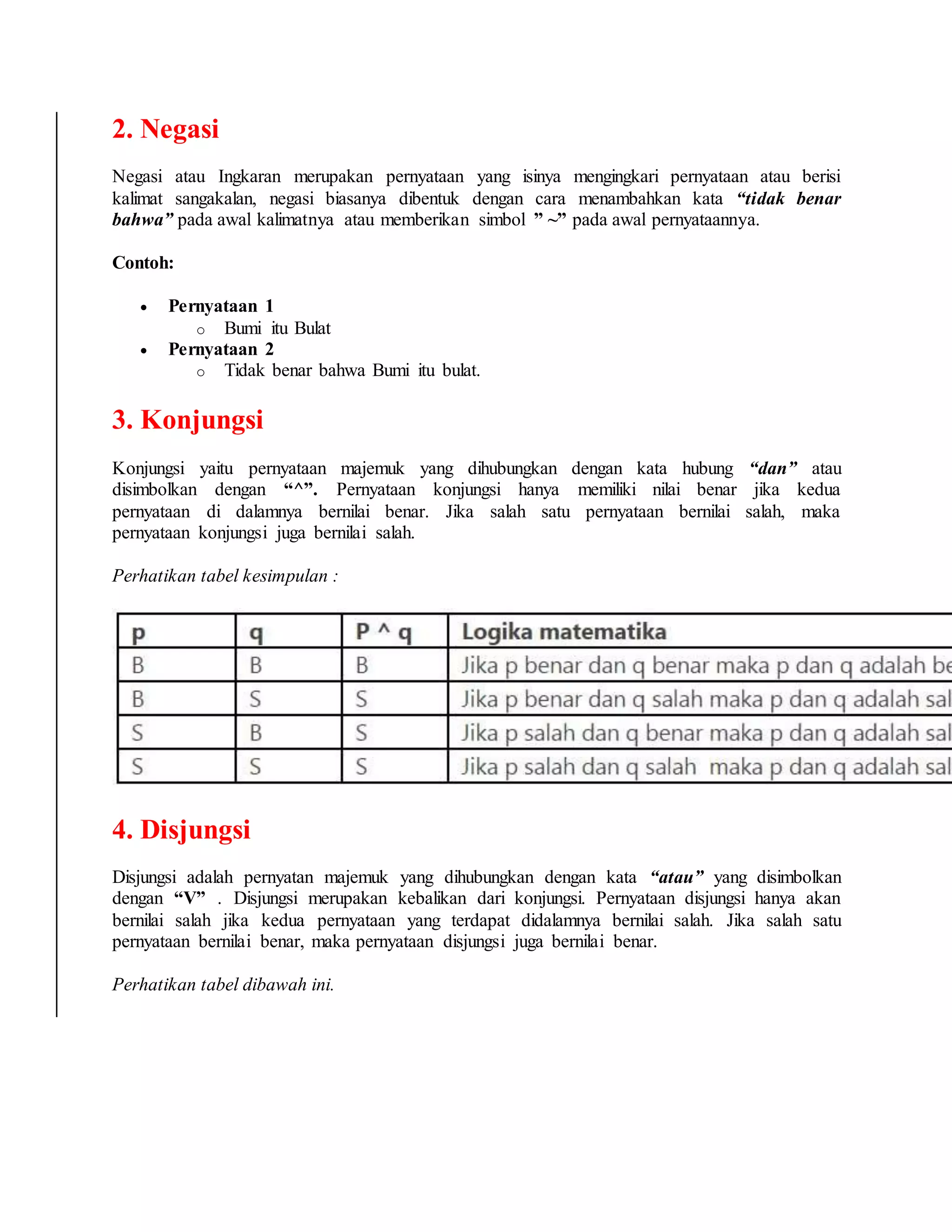 Logika matematika | DOCX