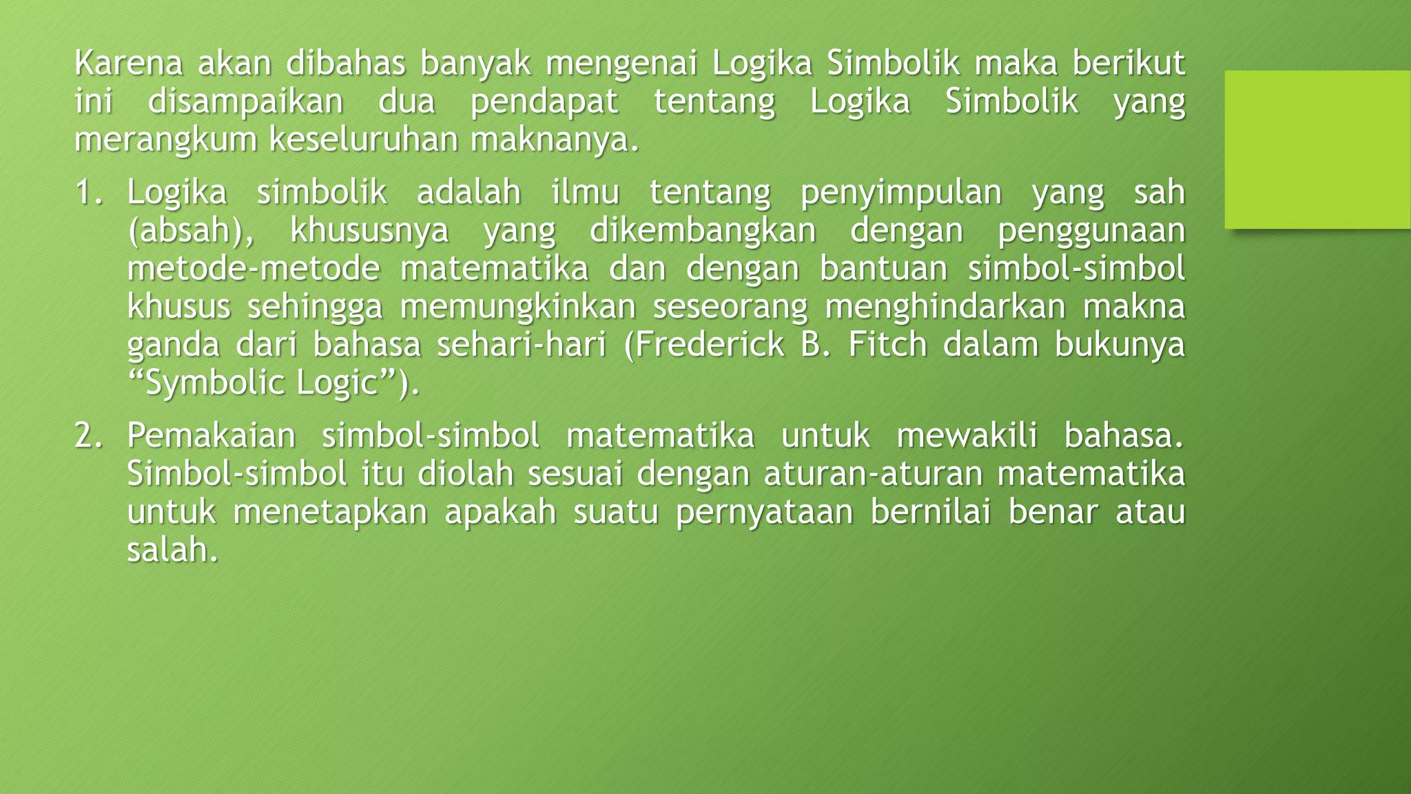 Logika Matematika, Proposisi Majemuk, Tautologi | PDF