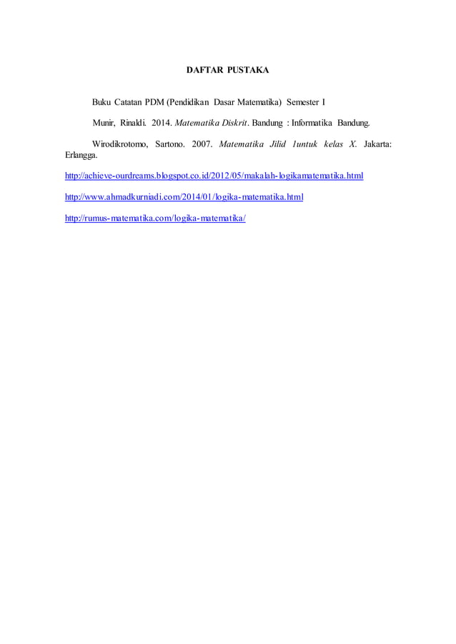 Materi Logika Matematika | PDF