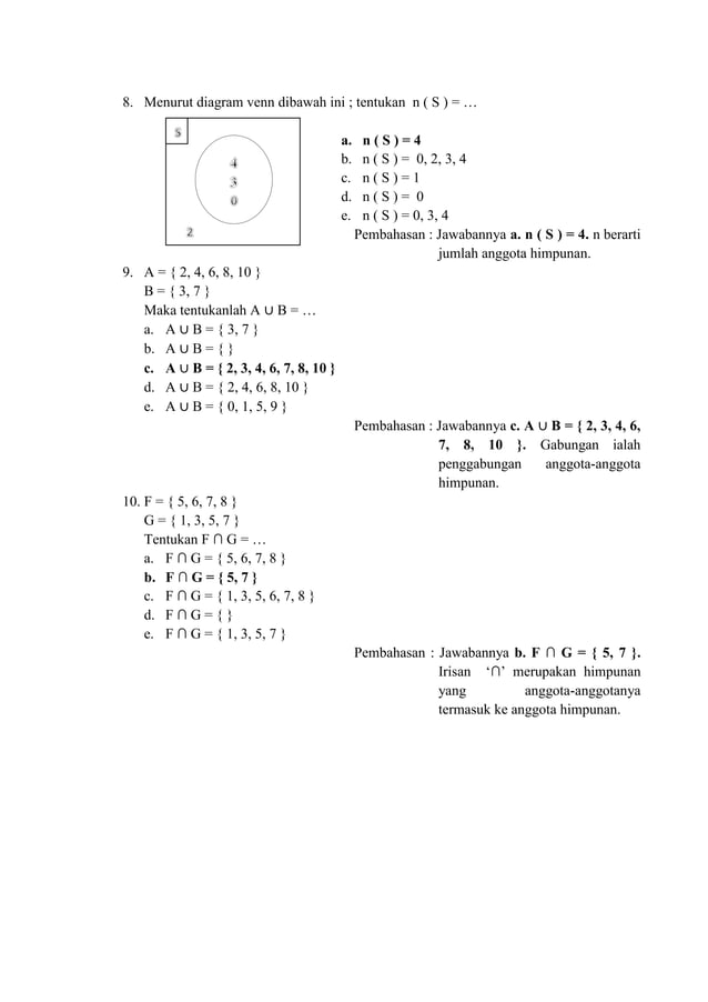 contoh soal dan pembahasan - Logika matematika | PDF