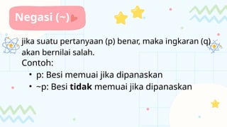 Logika Matematika berdasarkan al-qur’an dan hadist tugas kuliah | PPTX