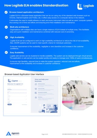 Logilab ELN Software - Agaram Technologies | PDF