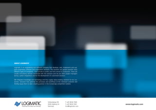 Logimatic Corporate Anniversary Brochure | PPT
