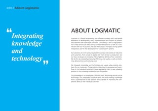 Logimatic Corporate Anniversary Brochure | PPT