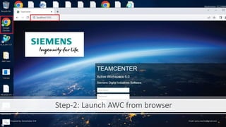 Teamcenter AWS Login Background image customization | PPTX