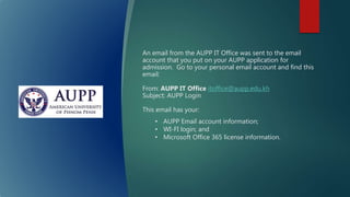 AUPP Login Instructions | PPTX