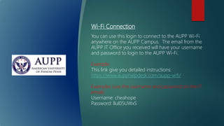 AUPP Login Instructions | PPTX