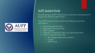 AUPP Login Instructions | PPTX