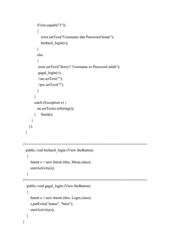 Login client server | PDF