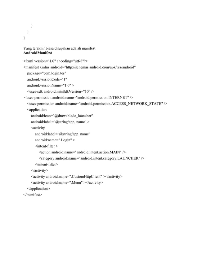 Login client server | PDF