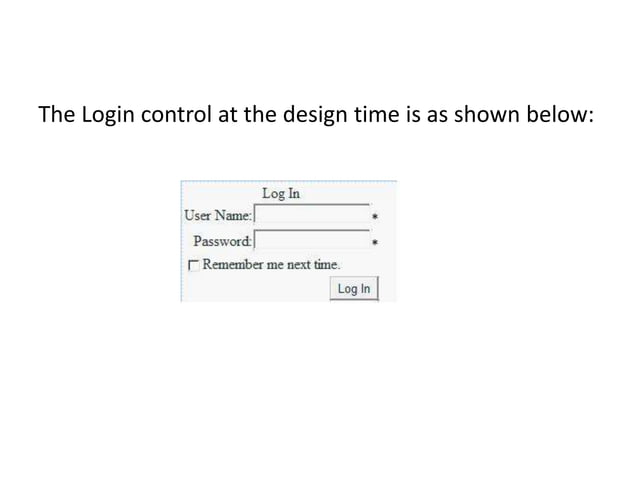 Login control .net | Internet | Computing
