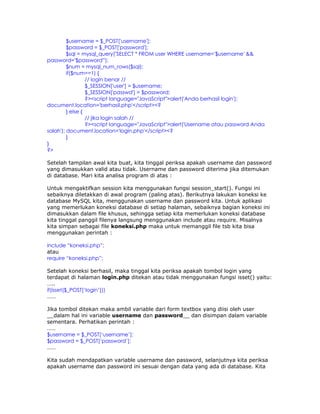 Login php mysql | PDF