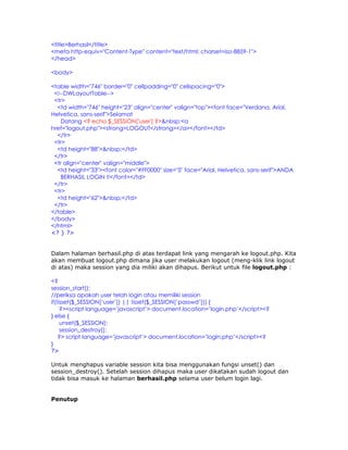 Login php mysql | PDF