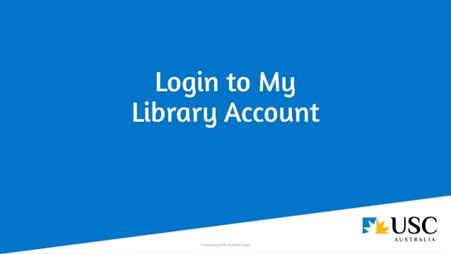 Login to My Library Account
