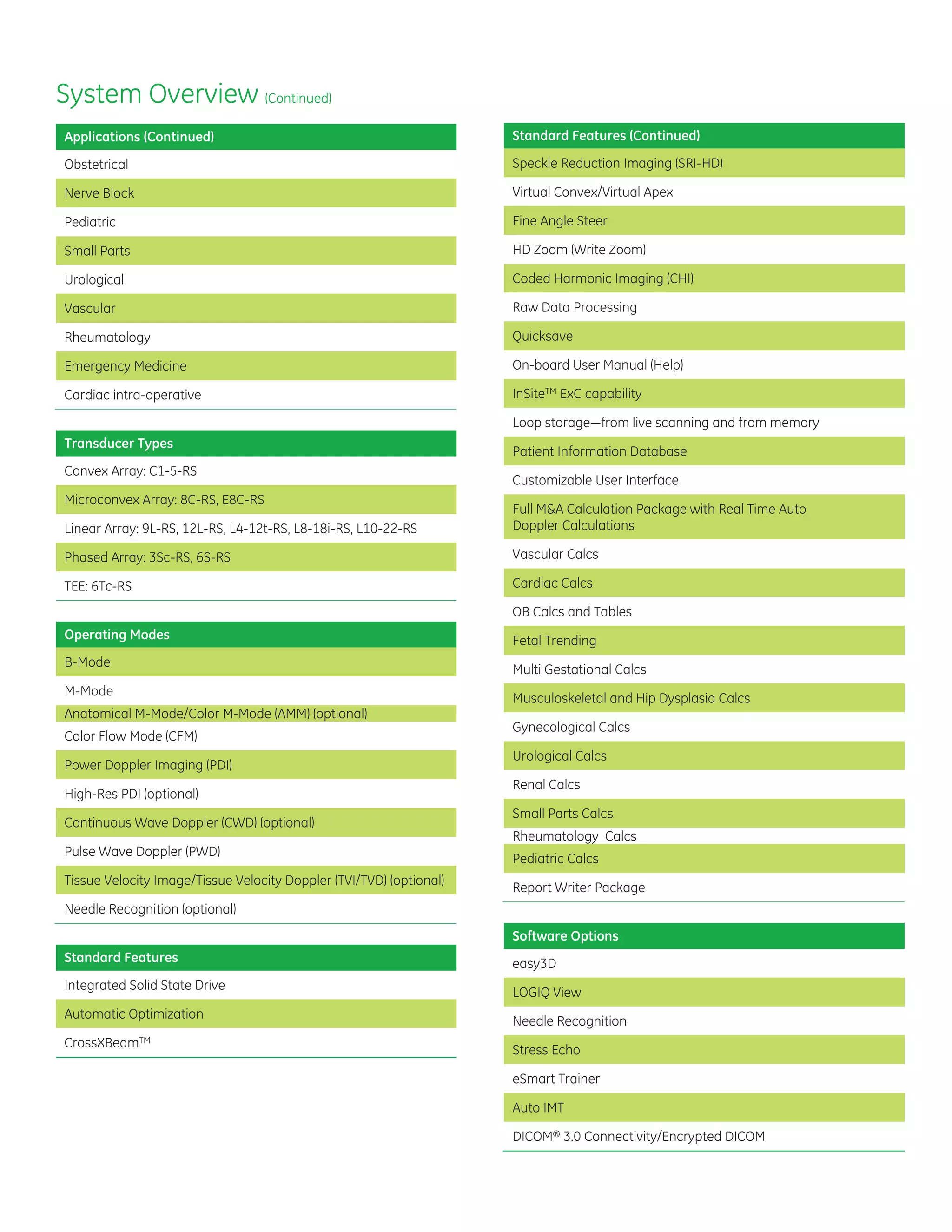 Logiq e r7 Product Description | PDF