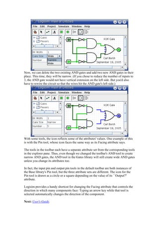 Logisim tutorial | PDF