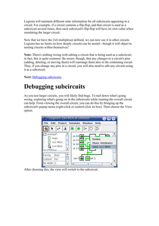 Logisim tutorial | PDF