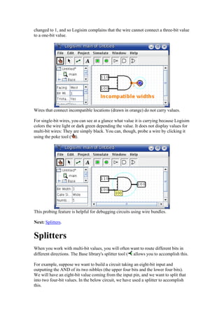 Logisim tutorial | PDF