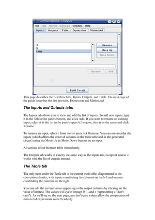 Logisim tutorial | PDF